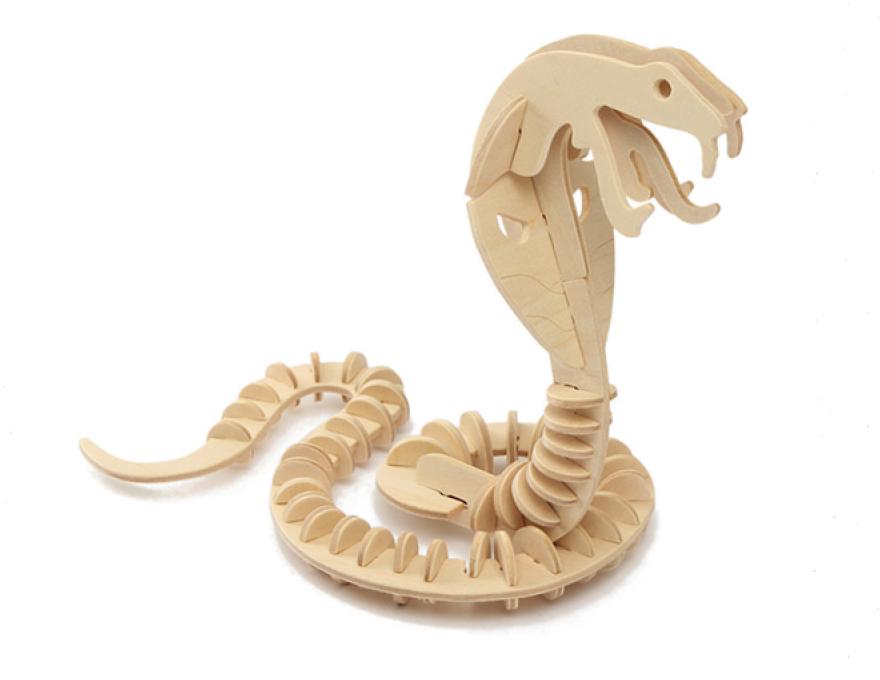 Wood 3D Puzzle SNAKE – Chess Universe